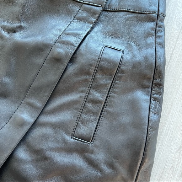 ba&sh | Skirts | Nwt 465 Bash Phanie Black Leather Mini Wrap Skirt | Poshmark